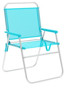 Skládací židle Marbueno, Akvamarín 52 x 80 x 56 cm