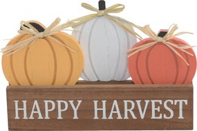 Sinsay - Stojící dekorace s motivem dýně a nápisem „Happy Harvest“ - vícebarevná