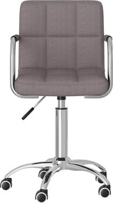 Otočná jídelní židle taupe textil 3087978