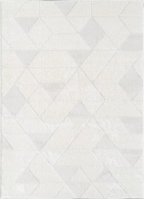 Angel Carpet, Kusový koberec Aurora 11 White, 160x230, bílá, kancelář