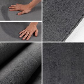Ayyildiz, Kusový koberec Sky 5400 Grey kruh, 200x200 (průměr) kruh, šedá, obývací pokoj