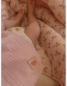 Růžová mušelínová dětská deka 100x100 cm Baby Pink - Moi Mili