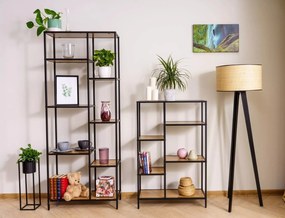 Regál Costa A 70 cm dub přírodní/černý