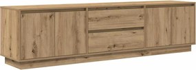 TV skříňka s LED osvětlením dub artisan 193,5x41x50 cm 3328443