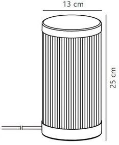 Nordlux - Venkovní stolní lampa COUPAR 1xE27/25W/230V IP54 bílá