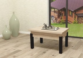 Casarredo - Komfort nábytek Konferenční stolek TRANSOFORMER se zvedacím mechanismem, dub sonoma