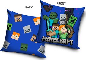 Velurový polštář Minecraft Hrdinové a Příšery