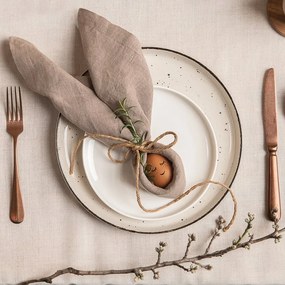 Porcelánový set 16 ks – Gaya Atelier šedé frkané - 453096