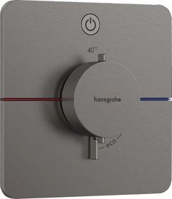 Hansgrohe ShowerSelect Comfort Q, termostat pod omítku pro 1 spotřebič, kartáčovaný černý chrom, HAN-15581340
