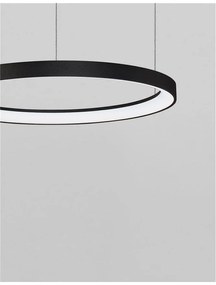 Nova Luce Závěsné LED svítidlo PERTINO, 38W 3000K stmívatelné Barva: Černá