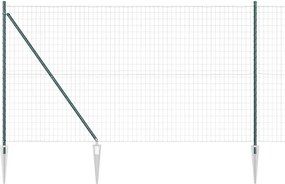 Evropský plot se hroty 10 x 1,5 m Ocel potažená PVC Zelená 3350550