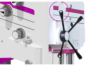 Sloupová převodová vrtačka OPTIdrill DH 35 V