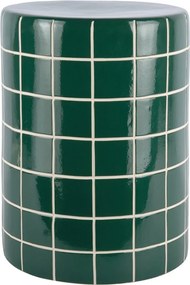 Keramický kulatý odkládací stolek ø 33 cm Retro Tiles – Leitmotiv