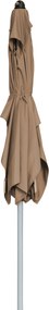 Doppler ACTIVE zahradní slunečník 210 x 140 cm hnědá
