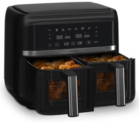 Klarstein VitaFry Duo Skylight, horkovzdušná fritéza, 7,6 l, 2 varné zóny, 6 programů