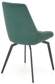 Čalouněná jídelní židle K479 zelená