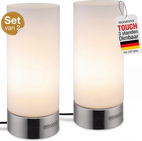 Monzana Stolní lampa Golau sada 2 ks bílá