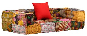 2místný modulární pouf patchwork textil 244987
