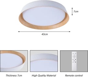 Brilagi - LED Stmív. strop. sv. ORINO LED/54W/230V 3000-6000K bílá pr. 43 cm +DO