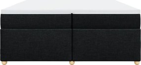 Box spring postel s matrací černá 200x200 cm textil 3285403