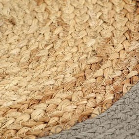 Prostírání 4 ks přírodní a šedé 38 cm juta a bavlna 133860