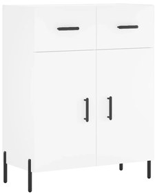 Skříň highboard bílá 69,5 x 34 x 180 cm kompozitní dřevo - Default Title