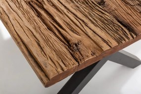 Přírodní dřevěný jídelní stůl Barracuda 180 cm