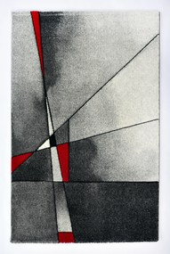 BALTA Kusový koberec Brilliance 21807-951 grey/red BARVA: Stříbrná, ROZMĚR: 200x290 cm