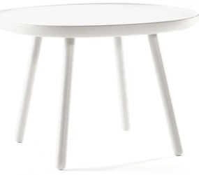 Bílý stolek z masivu EMKO Naïve, ø 64 cm