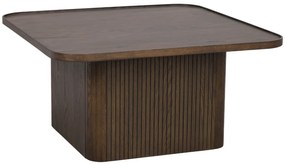 OnaDnes -20% Hnědý dubový konferenční stolek ROWICO SULLIVAN 80 x 80 cm