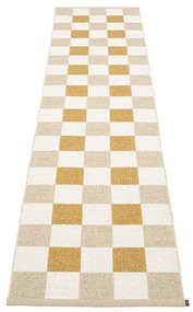 Vinylový koberec Pappelina PIX Beige/Vanilla/Ochre velikost: 70x300cm