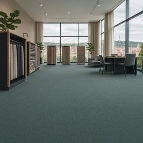 Lentex, PVC podlaha - lino Flexar PUR 603-03 tm. šedá, na míru, šíře 2m,4m, šedá, bez podkladu, kancelář