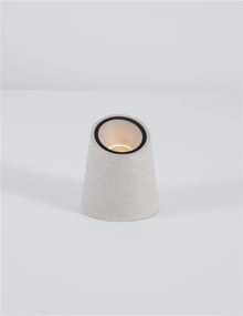 NV 9470582 Venkovní sloupkové svítidlo FOX bílý pískovec skleněný difuzor GU10 1x7W 100-240V bez žárovky IP65 - NOVA LUCE
