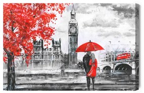 Obraz Milenci Obdivující Londýn Nedostatek Nedostatek Plátno Canvas 30x20
