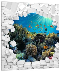 Obraz podmořského světa (30x30 cm)