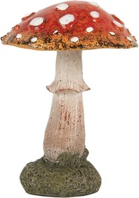 Dekorace figurka houba muchomůrka - Ø 9*12 cm