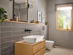 Hansgrohe Rebris E, umyvadlová baterie pod omítku, 2-otvorová instalace, černá matná, 72568670
