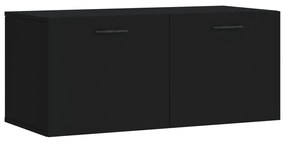 vidaXL Nástěnná skříňka černá 80 x 36,5 x 35 cm kompozitní dřevo