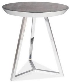 Konferenční stolek TEMIDA C, 42x46x42, mramor/chrom