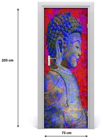 Samolepící fototapeta na dveře Abstrakde budha 75x205 cm