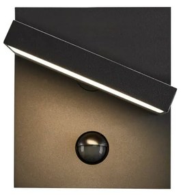 SLV 1002990 Abridor, venkovní nástěnné antracitové svítidlo se senzorem LED 14W, IP54, 3000/4000K