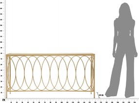 Designová konzole Wahponjea 160 cm zlatá