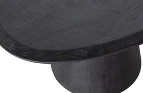 Konferenční stolek ruster 120 x 80 cm černý MUZZA