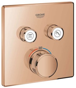 Grohe Grohtherm SmartControl - Termostatická baterie pod omítku, pro 2 spotřebiče, Warm Sunset 29124DA0