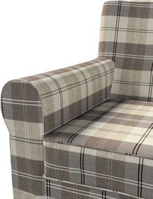 Potah na křeslo IKEA Ektorp Jennylund barva béžová látka pletený vzor, vzorované