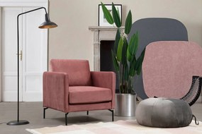 Designové křeslo Laisha růžové