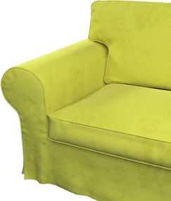 Potah na pohovku IKEA Ektorp 2-místná s lenoškou barva zelená látka lesklé, sametová