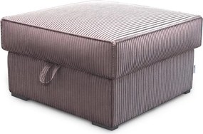 Taburet SMART COSARO XL s úložným prostorem 71x71 cm, světle fialový