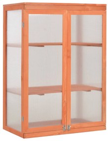 Skleník dřevěný 75 x 47 x 109 cm 170646