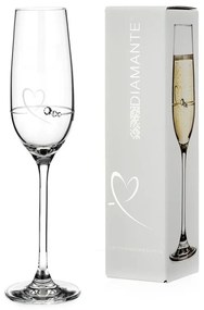 Diamante křišťálová sklenička na šampaňské se Swarovski krystaly Petit  150 ml 1KS